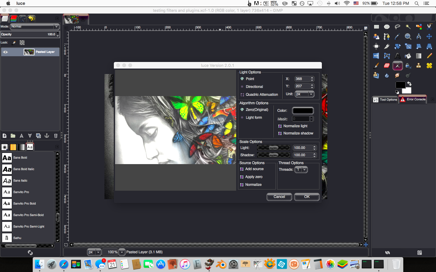 installing/running a gimp python plug-in on Mac • GIMP Chat